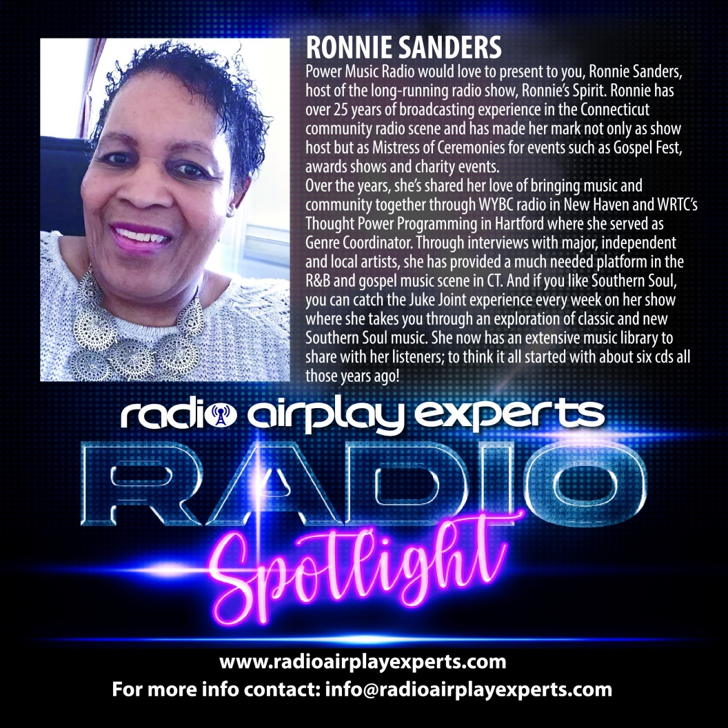 RADIO AIRPLAY SPOTLIGHT : RONNIE SANDERS